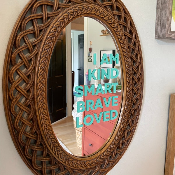 Mirror Decal, Affirmation Mirror Decal, Daily Affirmations ...