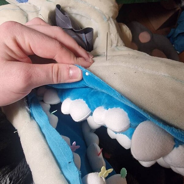 Plush Fursuit Jaw Set, Teeth With Gums Tutorial and Practice Pattern **PDF** - Etsy