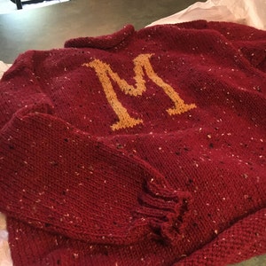 Custom Hand Knit Weasley Sweater - Etsy