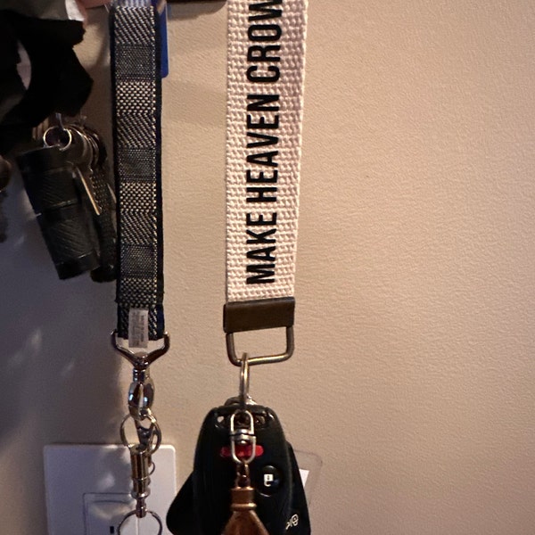 Make Heaven Crowded Keyfob, Christian Keychain 1 Inch, Christian Keyfob ...