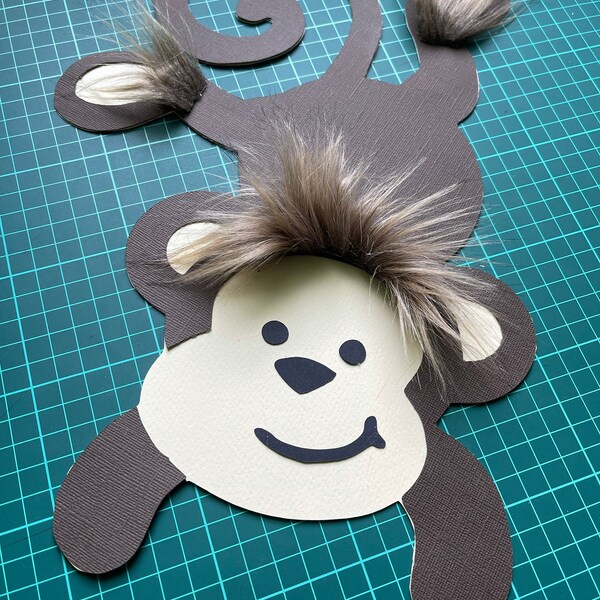 Monkey SVG Cut File, SVG, DXF for Cameo Silhouette, Cricut Design Space ...