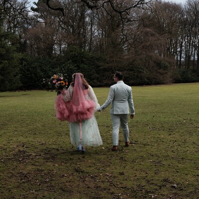 Dusty Pink Blush Bridal Veil Rose Minimalist Wedding Veil, Lightweight ...