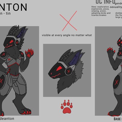 Protogen Reference Sheet Base - Etsy