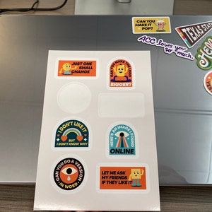 Customer Feedback Laptop Stickers for Designers Sticker Sheet Graphic ...