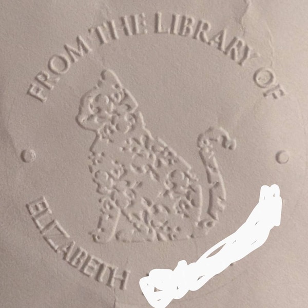 Library Stamp, Cat Embosser, Majestic Kitten Stamp & Seals, Embossers ...