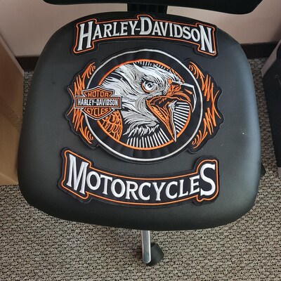 Patch Arrière Harley Davidson Thermocollant Pour Les Vestes,bikers ...