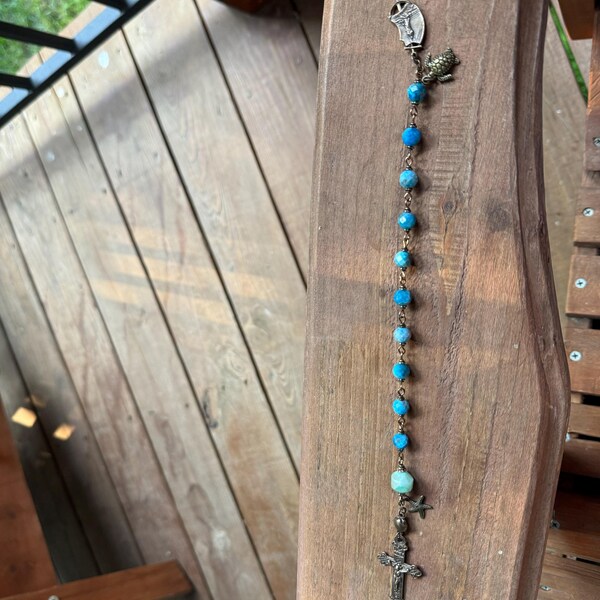 Our Lady of Fatima Rose Miraculous Medal Amethyst Citrine and Rose ...