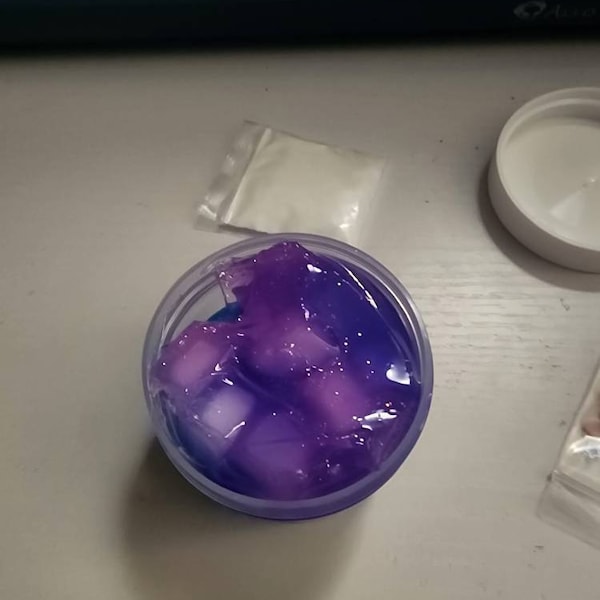 Moon Light Cubes Slime, Cloud Dough Slime, DIY Slime, Jelly Cube Slime ...