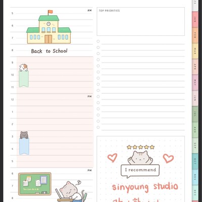 Cute Korean Hanbok Character Digital Planner Stickers Korean - Etsy