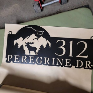 Gnome Peace Address Sign Vertical Decorative Metal - Etsy