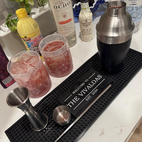 Personalized Bar Mat,bar Mats for Countertop Bar Top Mat for Bartending ...