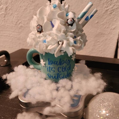 Donut Faux Whipped Cream Mini Mug/mini Mug With Faux Whipped Cream ...