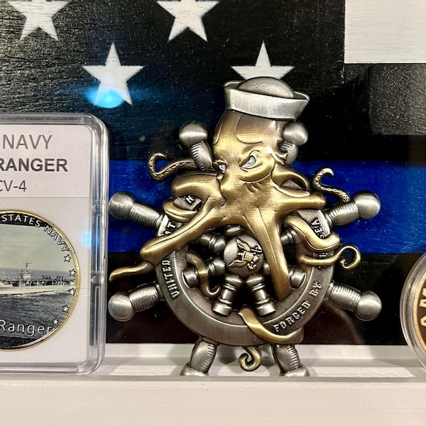 Navy Chief "backbone" Anchor Collar Devices and Cover Pins Set (CPO ...