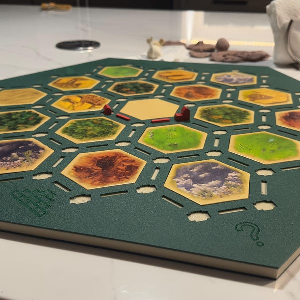 Custom Inset Settlers Game Board (wood) - Etsy