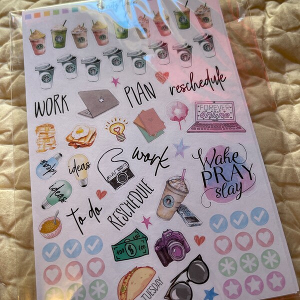 Variety Sticker Pack | Cute Sticker Pack, Mini Clear Stickers, Variety ...