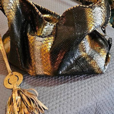 Python Bag brown Bag speedy Bag brown Leather Bag gift for Her ...