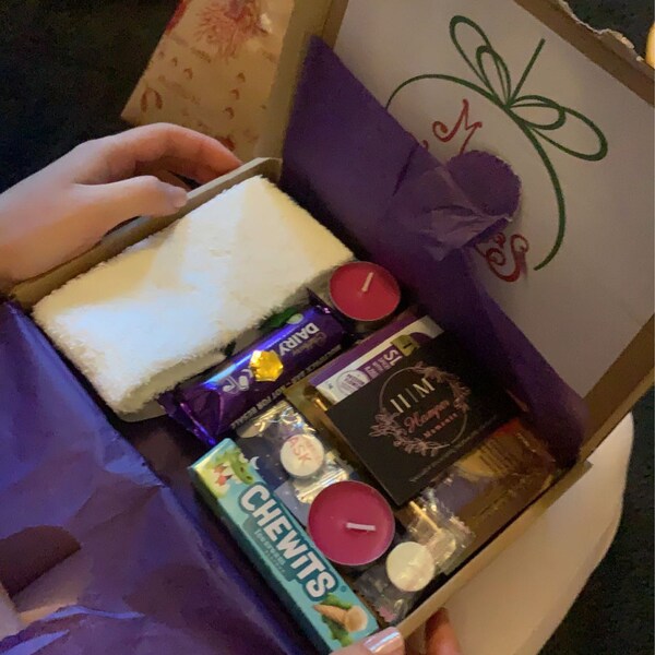 Self Care Hamper Spa Pamper Box, Personalised Gift Box for Her Birthday ...