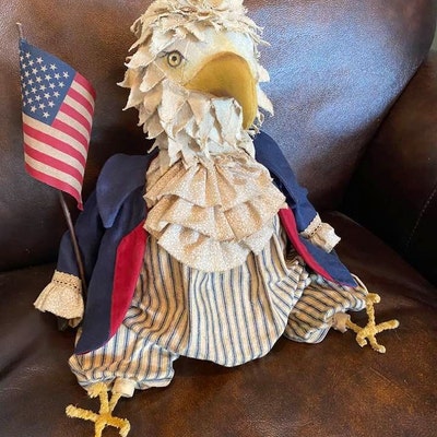 Eagle Epattern-primitive Eagle USA Liberty Cloth Doll Craft Digital ...
