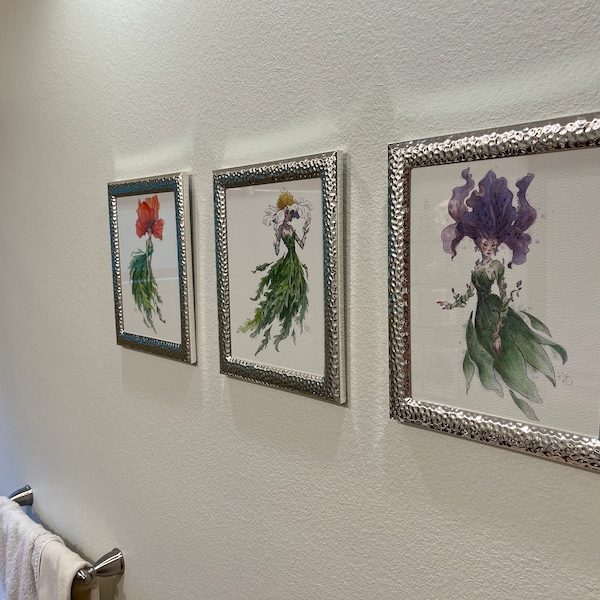 Set of 3 Flower Fae Art Prints | Fairy Art | Illustration | Signed ...