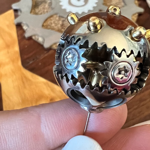 Wave Kinetic Balls Spinner Fidget Ring With Moving Bearings and ...