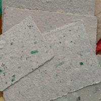 Upcycled Handmade Paper From Recycled Materials. Eco Friendly, Mixed ...