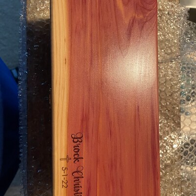 Engraved Wood Prayer Box, First Communion, Baptism, God Child Gift ...