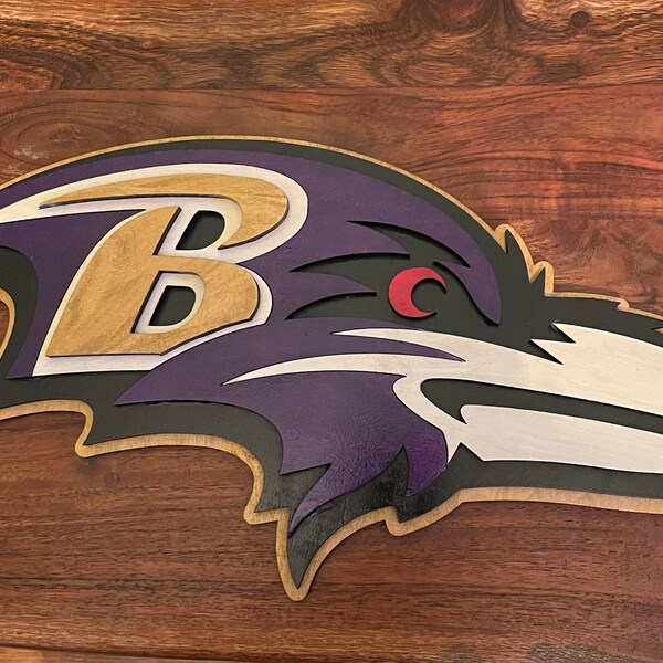 Ravens OG Logo Wooden Wall Art - Etsy