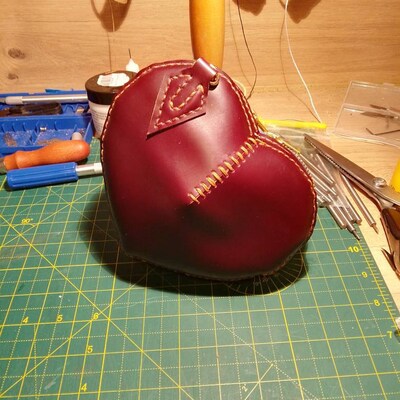 Heart Bag Leather Pattern PDF Goth Style Purse Digital Template - Etsy