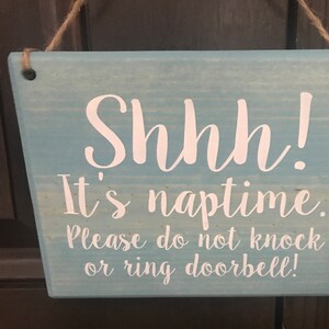 Baby Sleeping Sign Sleeping Baby Sign Naptime Door Sign Naptime Sign Do ...