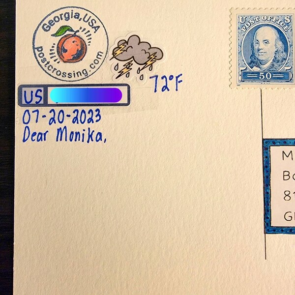 Mail Things Deco Stickers, Mail Deco Stickers, Postal Stickers, Post ...