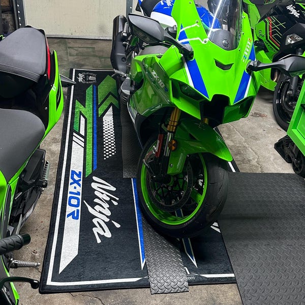 Garage Mat Design for Ride the Style, Feel the Vibe Motorcycle Mat ...