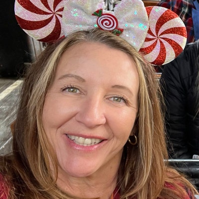 Red Peppermint Minnie Ears, Peppermint Mickey Ears, Christmas Minnie ...