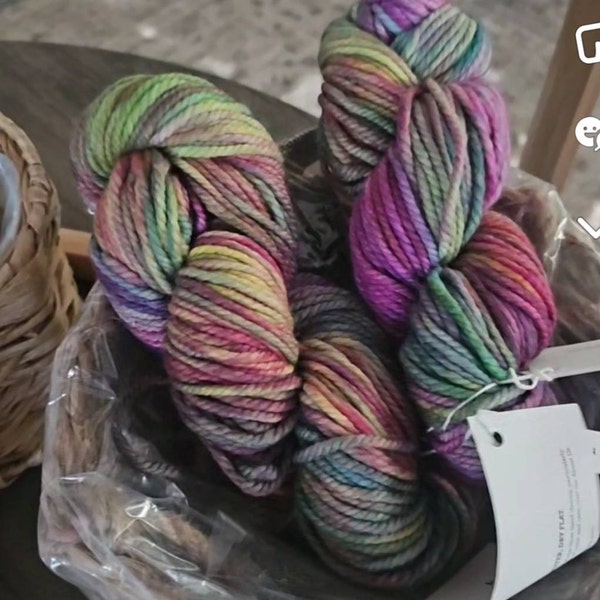 Malabrigo Rasta in Color Diana, Super Bulky Merino Wool Knitting Yarn ...