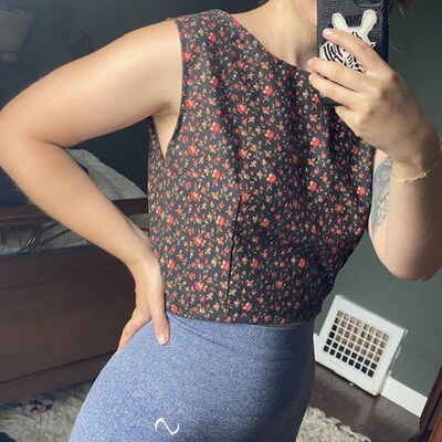 Back Tie Top Sewing Pattern, Easy Beginner Pattern XXS XXL Easy ...