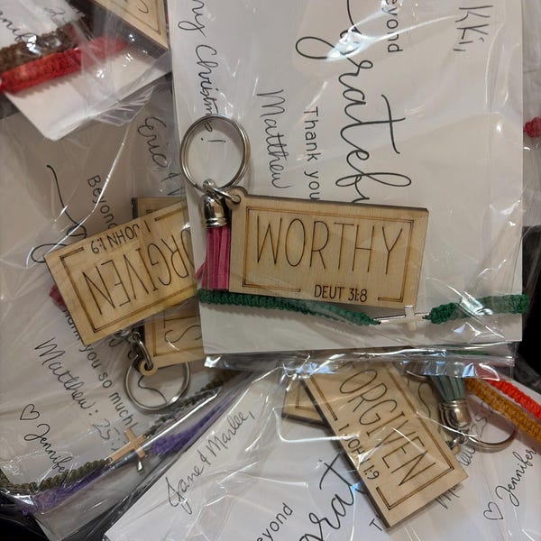 Promises Inspirational Keychain - Etsy