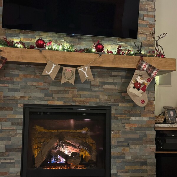 Rustic Tree Banner; Burlap Tree Banner; Christmas Tree Banner - Etsy