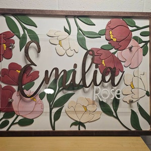 Eliza Jordan Laser Cut File Sign Svg , Glowforge SVG, Flower Cut File ...