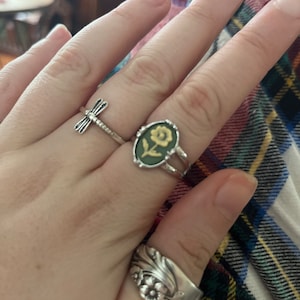 Adjustable Mood Ring, Northern Lights Ring With Color Changing Mood Stone, Hippie Boho Ring ...