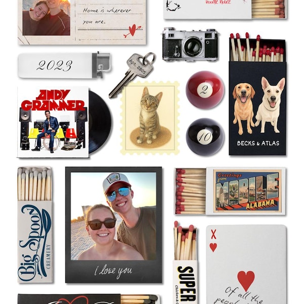 Matchbook Print DIY Canva Template Matchbox Printable Gift for ...