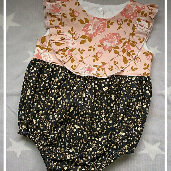 Avonlea Baby Romper PDF Sewing Pattern, Including Sizes Newborn - 4 ...