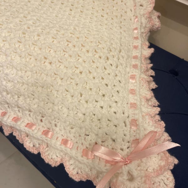 Digital PDF Crochet Pattern: Crochet Baby Blanket Pattern With Easy ...