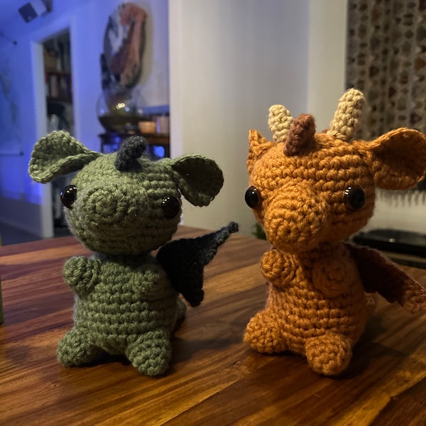 Kawaii Dragon | Mythical Creature | Beginner Crochet Amigurumi Pattern ...