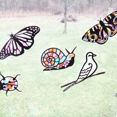 Bugs and Insects Suncatcher Arts and Crafts Kit for Kids, Preschool ...