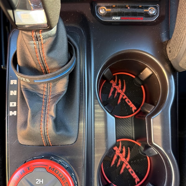 Ford Raptor Coasters: Custom Fit Cup Holder Inserts, Glow or Non-glow ...