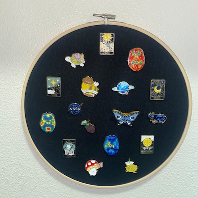 Blank Embroidery Hoop Pin Wall Hanging Jewelry Display - Etsy
