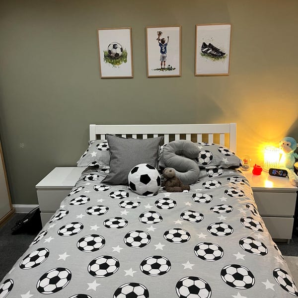 Personalised Football Wall Art Prints Personalised Football Prints Boys ...