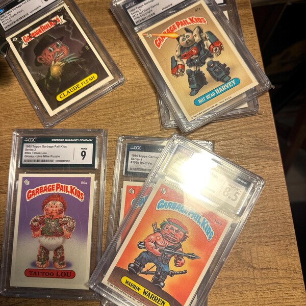 1985 Garbage Pail Kids Series 2 Clogged Duane CGC 9.0 Mint Glossy Live ...