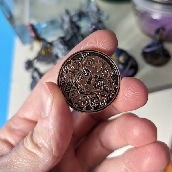 Coin of Curses - Dnd / RPG 5e DM Roleplay Coin for Tabletop / LARP - Etsy