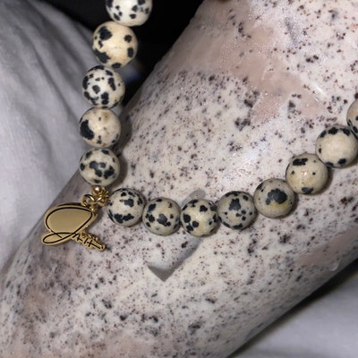 1 Full Strand 6mm 8mm 10mm Dalmatian Jasper Beads ,smooth Round Jasper Beads ,spotted Beads ...