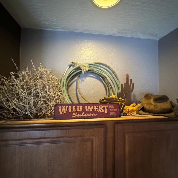 Wild West Saloon Sign - Wild West Saloon - Wild Saloon - Ranch Decor ...